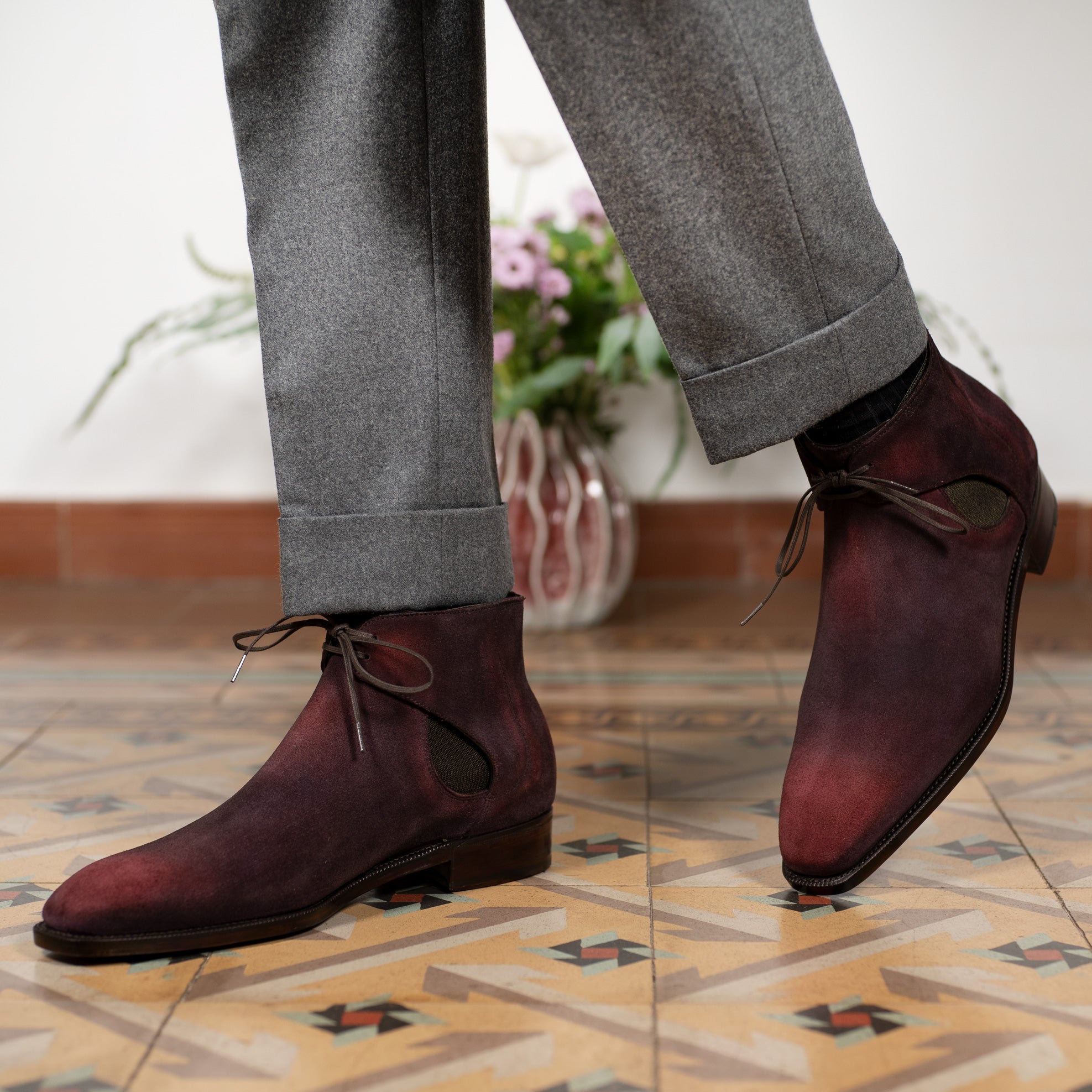 Decon Chelsea Boots Suede Darjeeling | Norman Vilalta Bespoke Shoemakers