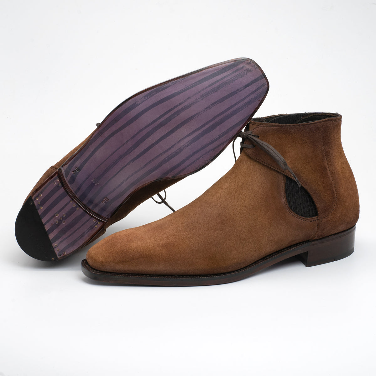 Decon Chelsea Boots Camel Suede | Norman Vilalta Bespoke Shoemakers