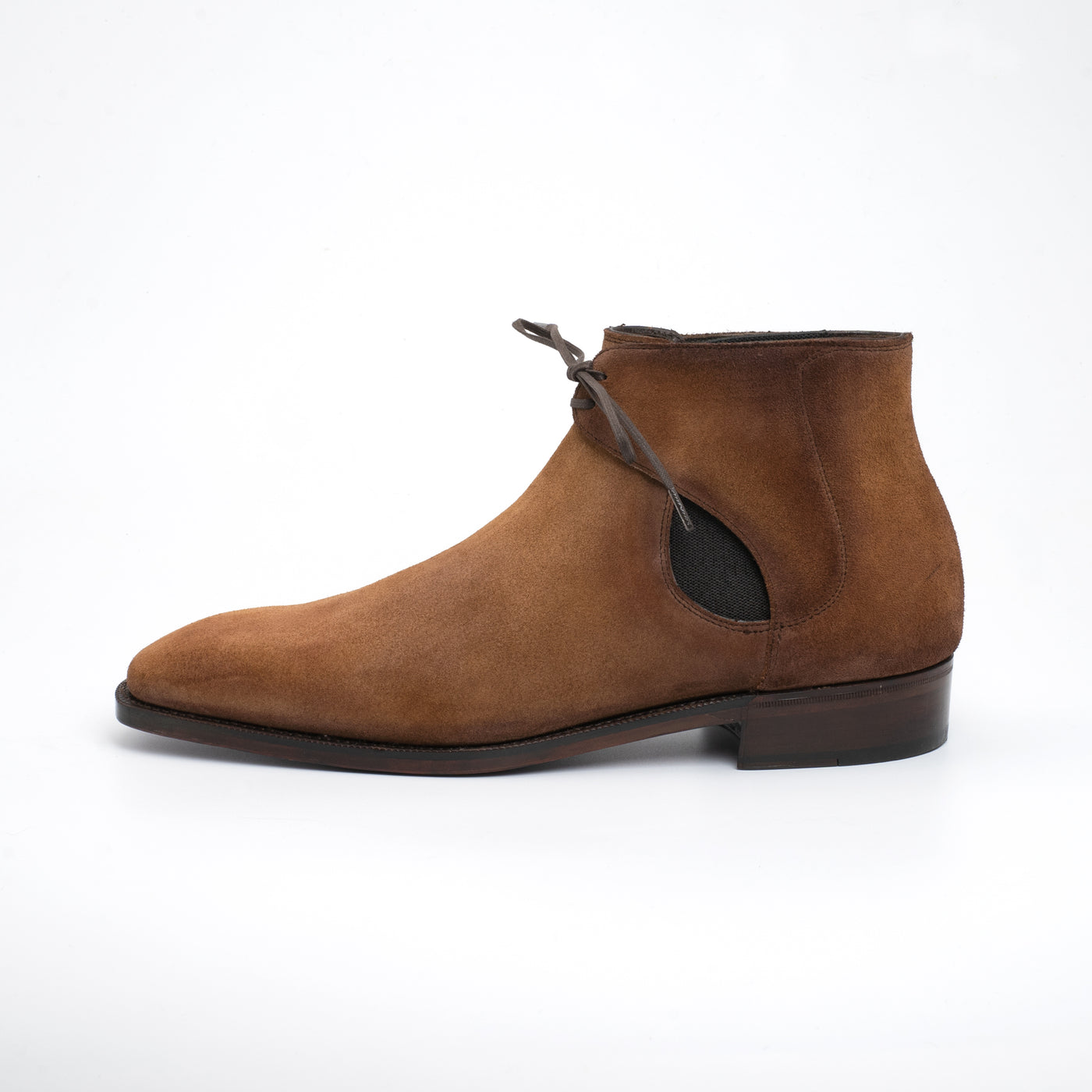 Decon Chelsea Boots Camel Suede | Norman Vilalta Bespoke Shoemakers