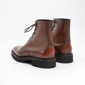 Derby Simple Boot Antique Brown | Norman Vilalta Bespoke Shoemakers