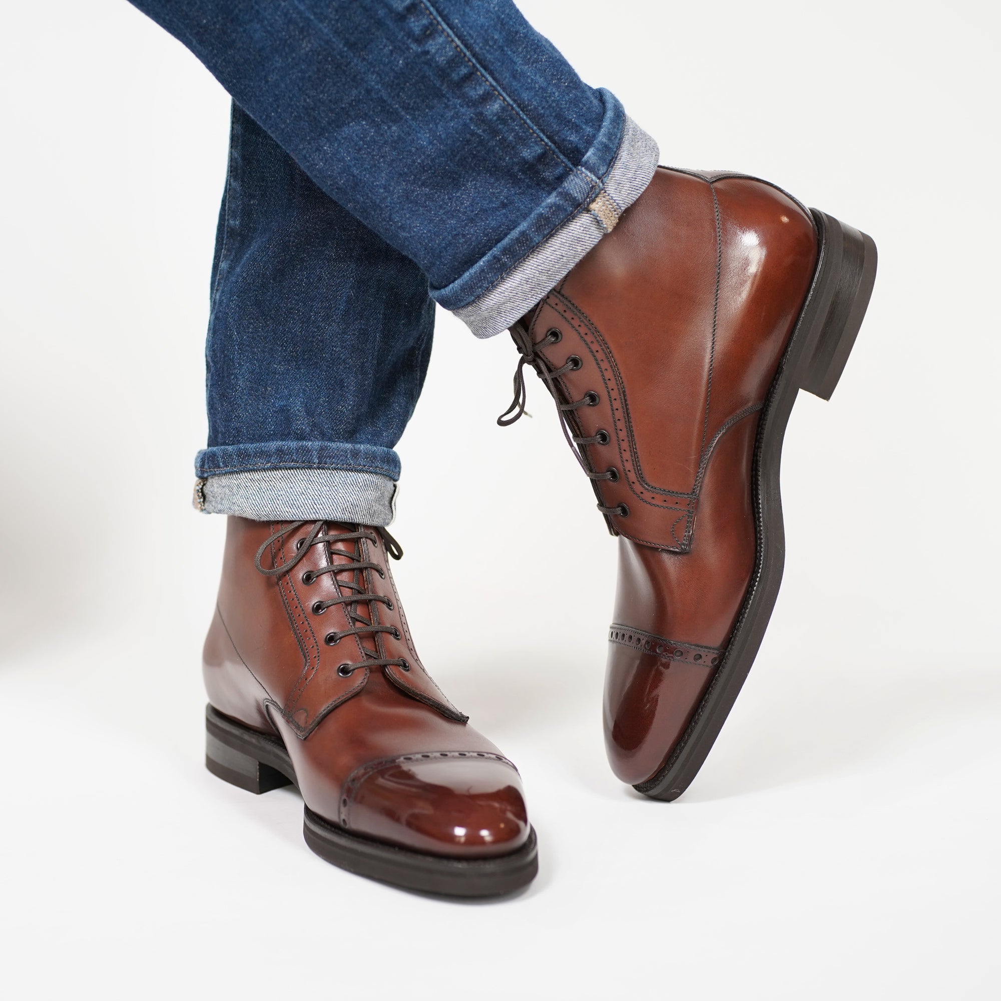 Brossa Derby Boot Rosewood | Norman Vilalta Men's Derby Boots Barcelona ...