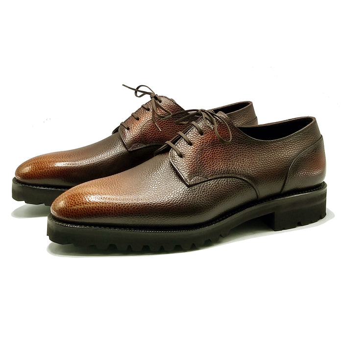 Men's Derby Simple Shoe, 3D Brown | Norman Vilalta Bespoke Shoemakers