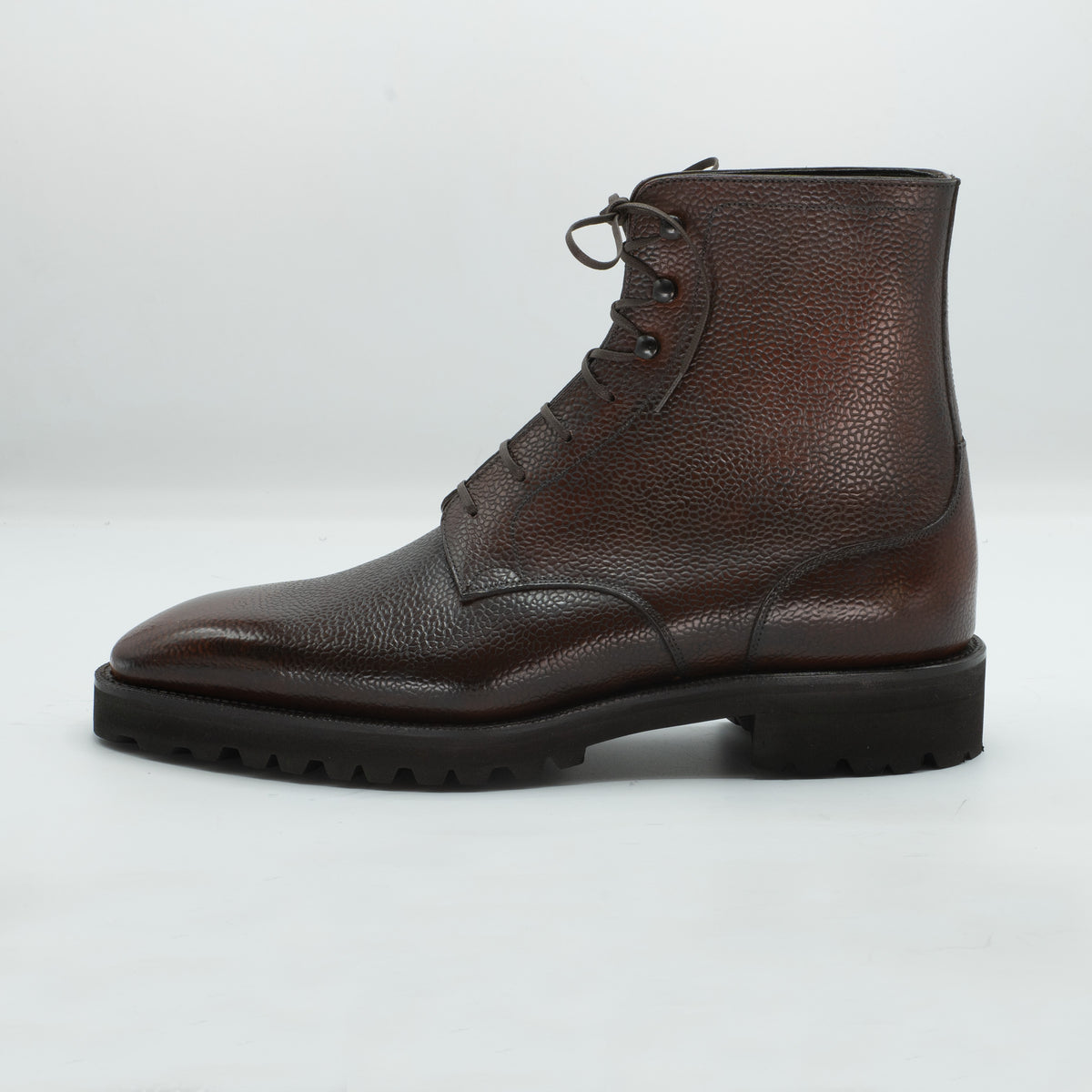 Derby Simple Boot Dark Chestnut | Norman Vilalta Bespoke Shoemakers