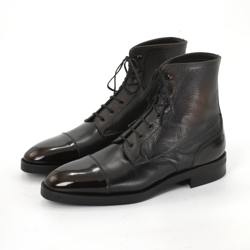 Hemingway Derby Boot Ebony | Norman Vilalta Bespoke Shoemakers