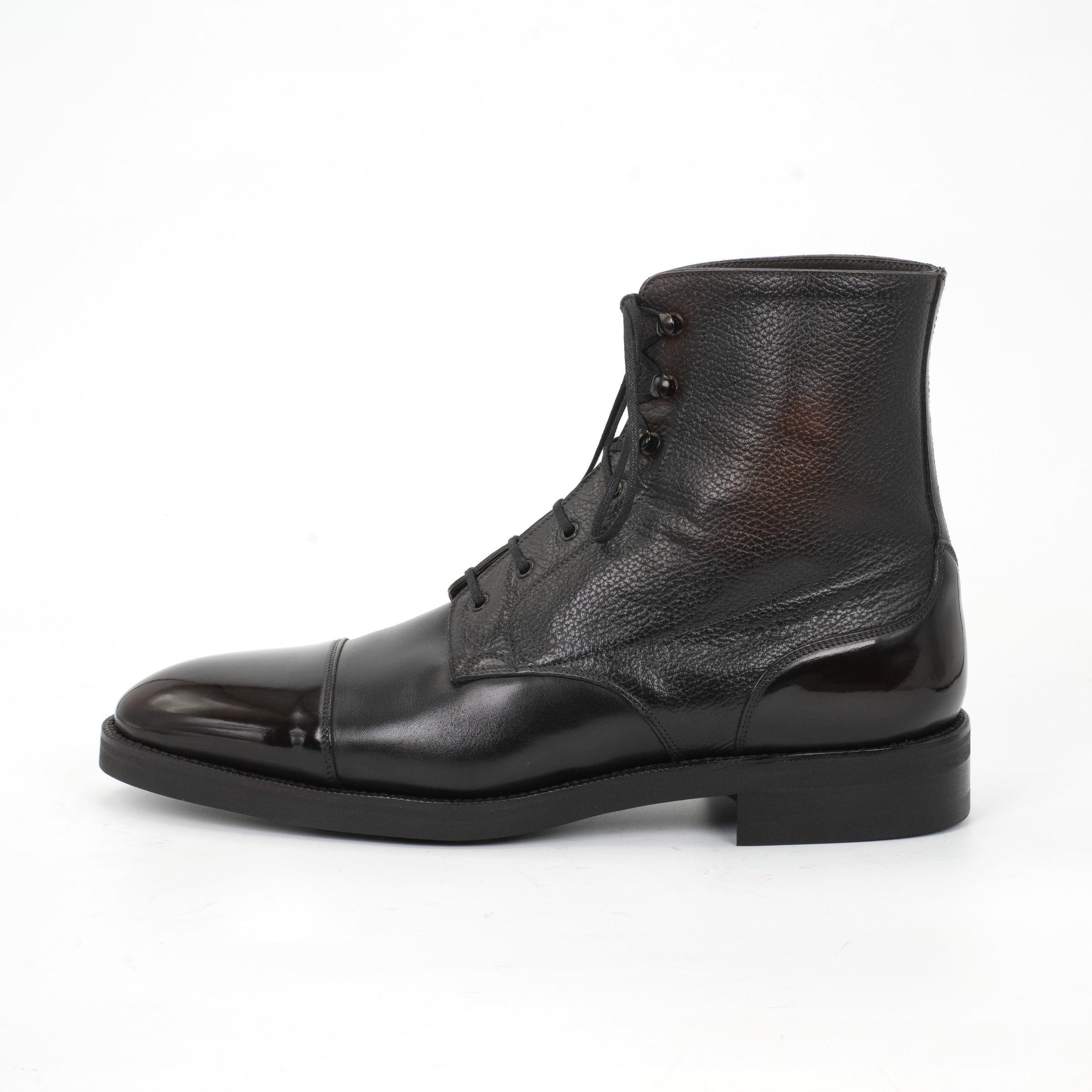 Hemingway Derby Boot Ebony | Norman Vilalta Bespoke Shoemakers