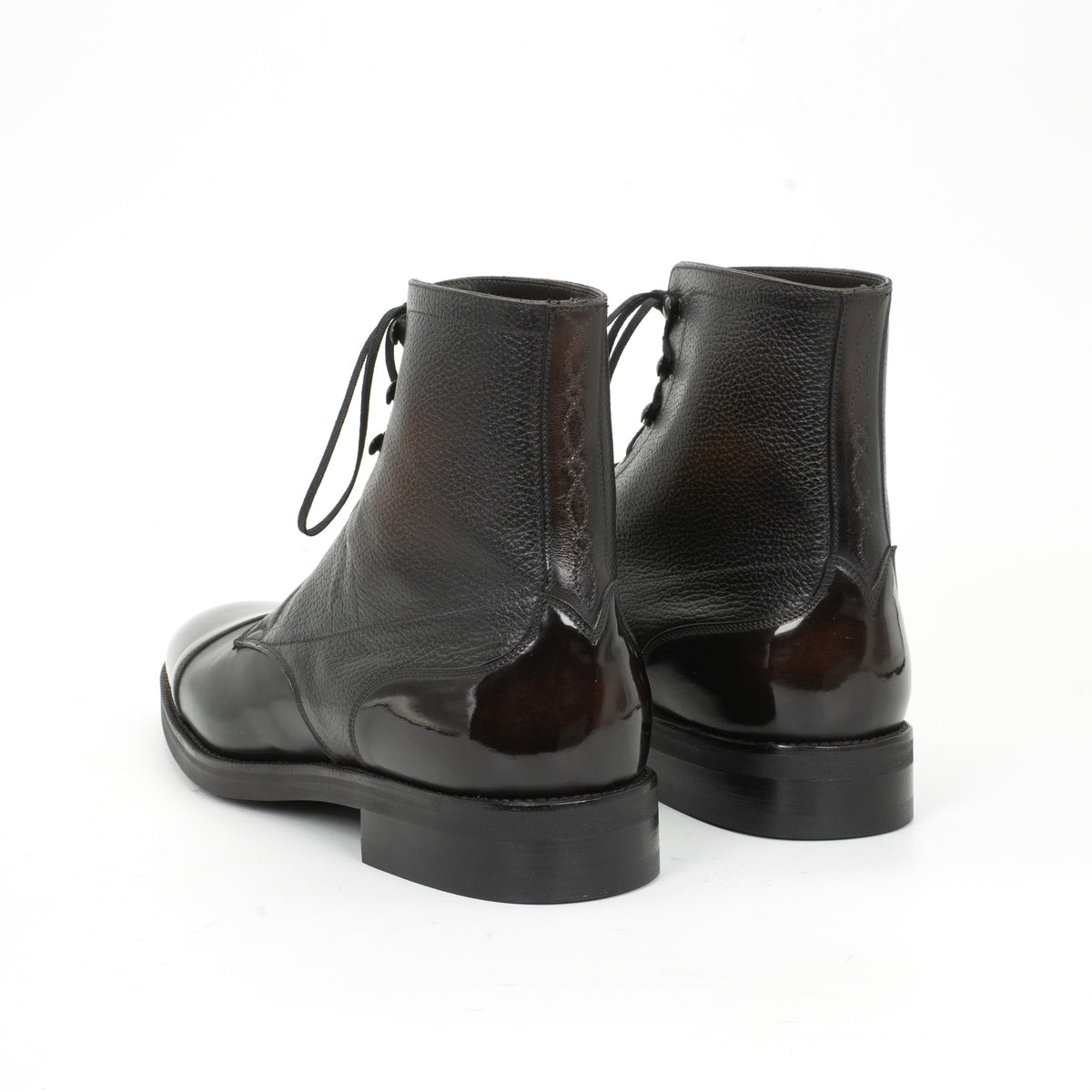 Hemingway Derby Boot Ebony | Norman Vilalta Bespoke Shoemakers